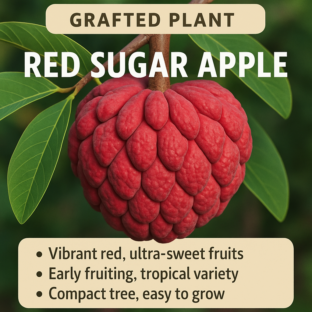 Sugar Apple / Sitafal - Red Fruit Plant – Kerala Garden